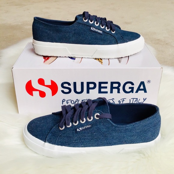 Superga | Shoes | Superga Denim Lace Up Sneakers | Poshmark